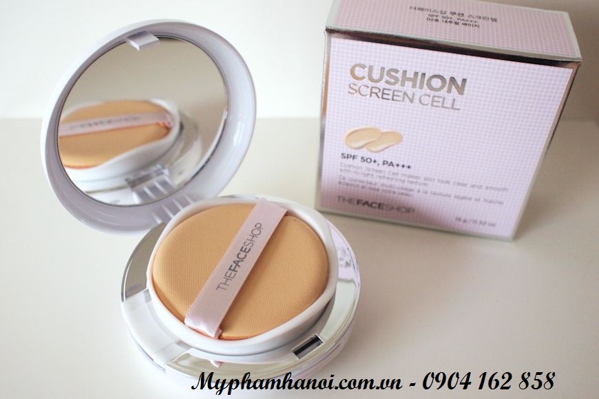 Phấn Nước The Face Shop Cushion Screen Cell SPF50 PA+++ - Mỹ Phẩm Hà Nội